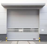 China Efficiency Safety Efficiency Wind Resistance ≤2.0KN/m2 Opening Speed 0.8m/s Aluminum Transparent High Speed Spiral Door for sale