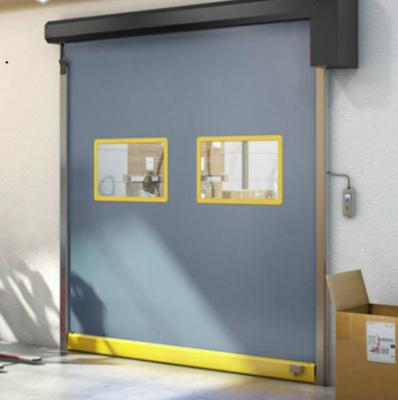 China Duty Steel Structure High Speed PVC Roll Up Rapid Shutter Door 304 Stainless Steel Durable Weather Resistant Zipper Door for sale