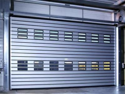China Aluminum Transparent High Speed Spiral Door Customized Safety Efficiency In Aluminum Alloy for sale