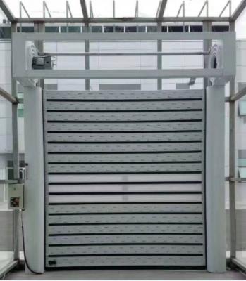 China Efficiency Safety Combined Aluminum Transparent High Speed Spiral Door with Photoelectric Sensor for sale