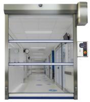 China Low Maintenance Weather Resistance High Speed PVC Roll Up Rapid Shutter Door 304 Stainless Steel for sale