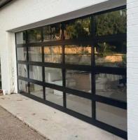 China High Safety Aluminum Alloy Glass Sectional Garage Door Water Tightness Class 3 Transparent for sale