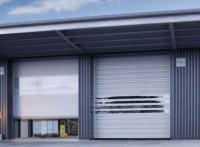 China Customized Aluminum Transparent High Speed Spiral Door Safety for sale