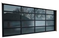 China Aluminum Alloy Glass Water Tightness Class 3 Transparent Glass Sectional Garage Door For High Safety for sale