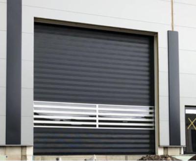 China Aluminum Transparent High Speed Spiral Door For Safety Efficiency for sale