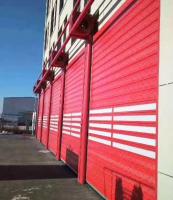 China 50mm-80mm Thickness Steel Handles Insulated Sectional Overhead Door For Commercial Buildings for sale