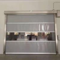 China Cold Storage Good Sealing Zipper Customized High Speed PVC Roll Up Rapid Shutter Door 304 Stainless Steel Automatic Operation for sale