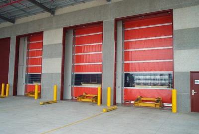 China Insulated High Speed PVC Roll Up Rapid Shutter Door 304 Stainless Steel Automatic Manual Operation for sale