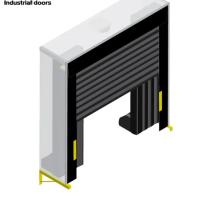 China High Durability and Modern Design Adjustable Customized Metal Intelligent Control Electric Loading System Dock Door Shelter for Businesses for sale