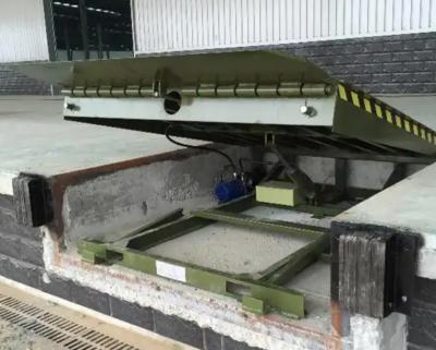 China Container Forklift Loading Ramps Load and Unloading Dock Door Levelers Workshop Automatic Dock Plate 25000-40000LBS Safe Design for sale