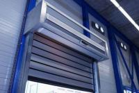 China 0.75KW Motor Power Aluminum Factory Wholesale Industrial High Speed Spiral Door Safety and Efficiency with Photoelectric Sensor Motor Door for Hangar for sale