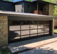 China Water Tightness Class 3 Transparent Glass Excellent Wind Resistance Industrial Overhead Sturdy Sectional Garage Door with Manual or Automatic for sale