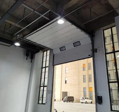 China Vinyl Threshold Sectional Overhead Door 50mm-80mm Thickness New Industrial Thermal  Insulated Safely Automatic Door for Workshop Garage Door for sale