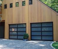 China Modern Durable Customized Size Automatic Powder Coating Sectional Garage Door with Aluminum Alloy and Transparent Glass for sale