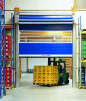China Aluminum Alloy Factory Direct 40mm Thick Windproof Workshop Sliding Door Electric Lifting Rolling High Speed Spiral Door for sale