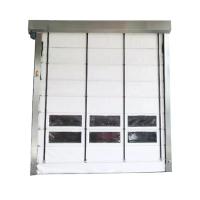 China 304 Stainless Steel Material for Thermal Insulation Warehouse High Quality Curtain Fabric High Speed PVC Roll Up Rapid Shutter Door for sale