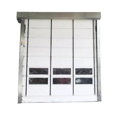 China 304 Stainless Steel Material for Thermal Insulation Warehouse High Quality Curtain Fabric High Speed PVC Roll Up Rapid Shutter Door for sale