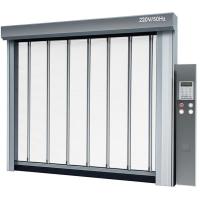 China Aluminum Transparent High Speed Spiral Door 0.8m/s Opening Speed 220V/50HZ Power Supply for Safety and Efficiency for sale