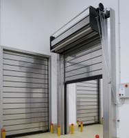 China Sturdy Simple Fast Rolling Door Hard Material High Air Permeability Aluminum High Speed Spiral Door 0.75KW Motor Power for Efficiency and Safety for sale