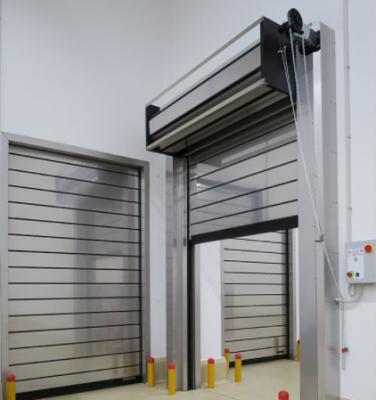 China Sturdy Simple Fast Rolling Door Hard Material High Air Permeability Aluminum High Speed Spiral Door 0.75KW Motor Power for Efficiency and Safety for sale