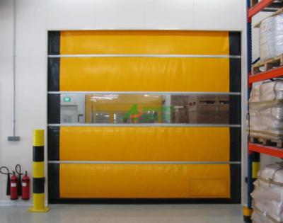 China High Speed PVC Door 304 Stainless Steel Durable and Insulated with duty Steel Structure Automatic Open for Workshop Impact-Resistant Airtight Rapid Foam Filled for sale