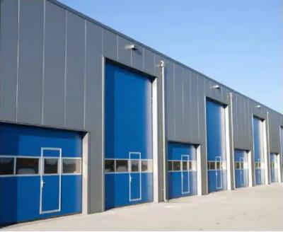 China Industrial Vertical Lift Commercial Overhead Sectional Door With Transparent Window 50mm 80mm Thickness Insulated Sectional Garage Door for sale