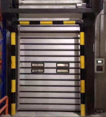 China 220V50HZ Power Supply Rapid Aluminum High Speed Spiral Door Metal Industrial Rolling Villa Door Safety Efficiency Motor Power 075KW for sale