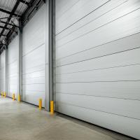 China Steel Commercial Sectional Overhead Doors Fire Station Industrial Sectional Doors Sectional Steel Doors Automatic Formed Wind Resistant for sale