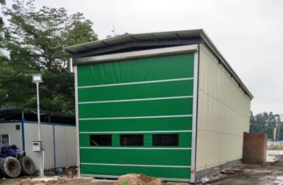 China 40MM Thickness Sectional Overhead Door 0.2-0.4m S Commercial Sectional Doors Insulated Sectional Overhead Doors Vinyl Weatherstripping for sale