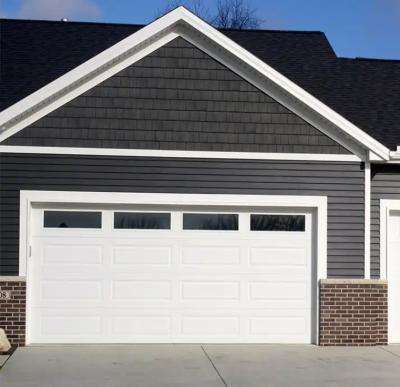 China Powder Coated Or Painted Sectional Overhead Door 50mm 80mm Thickness Insulated Sectional Garage Door Commercial Sectional Doors With Painted Finish for sale