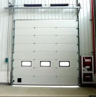 China High Quality Hurricane Windproof Electric Industrial Steel Insulated Sectional Garage Door Commercial Sectional Doors Sound Insulation Level 24 DB for sale