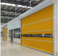 China Modern PVC Fast Door Automatic Dust-Free Workshop Induction Steel Structure High Speed PVC Roll Up Rapid Shutter Door 304 Stainless Steel Material for sale