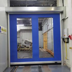 China Factory Direct Sale Noise Reduction High Speed PVC Roll Up Rapid Shutter Door 304 Stainless Steel Material Manual Automatic Operation for sale