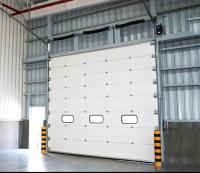 China Cold Storage Insulated Sectional Overhead Door SUS304 Steel Panel Beaufort 11 Wind Resistant EPDM Sealing System for sale