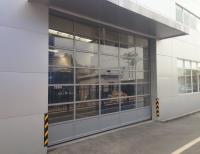 China Transparent  Aluminum Sectional Door Adjusted Height For Each Section 550mm for sale