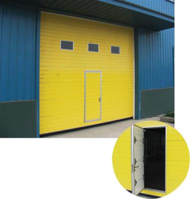 China Manual Operate Insulated Sectional Doors Height 500mm With Chain Hoist for sale