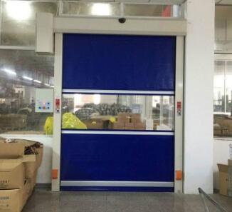 China Photo Sensor Industrial Rapid Roller Doors Wind Resistance Vertical / Standard Lifting for sale
