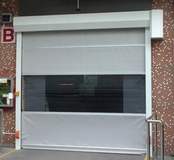 China Indoor Outdoor Rapid Roller Doors High Effective Insulation 900/800N Tearing Strength for sale
