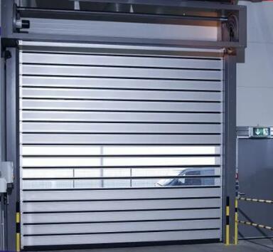 China Industrial  High Speed Spiral Door Heat Preservation For Outdoor Passage for sale