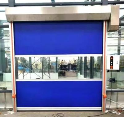 China 900/800N Rapid Roller Doors  Steel Structure With PVC Transparent Window for sale