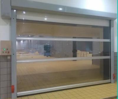 China Fast Speed Pvc Rapid Roller Doors Stainless Steel Automation Rolling Shutter for sale