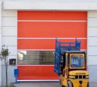 China Automatic PVC Fabric High Speed Fast Acting Rapid Rise Overhead Quick Roll up door for sale