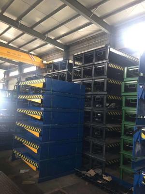China 8000KG Stationary Hydraulic Integrated Loading Dock Leveler Anti Skid Checkered Plate for sale