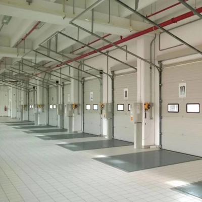 China 40mm Wire Rope Galvanized Overhead Sectional Door for sale