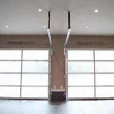 China Standard Overhead Aluminum Sectional Door Finger Safe Panel  Smoothly With Motor for sale