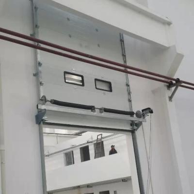 China Electric Remote Overhead Sectional Door Panel For Logistic Park for sale