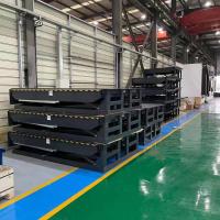 China Stationary Industrial Loading Dock Leveler Hydraulic Anti Skid Security Checkered Plate for sale