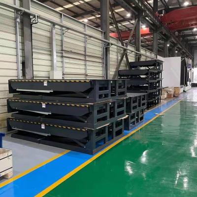 China Stationary Industrial Loading Dock Leveler Hydraulic Anti Skid Security Checkered Plate for sale