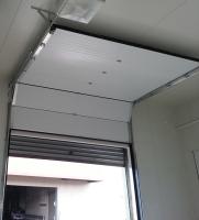 China Aluminum Alloy Insulated Sectional Doors Overhead Panel 9.0mm Double Glazing for sale