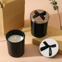 China Glass Jar Home Fragrance Scented Candle Aromatherapy Luxury 7x8.4cm for sale